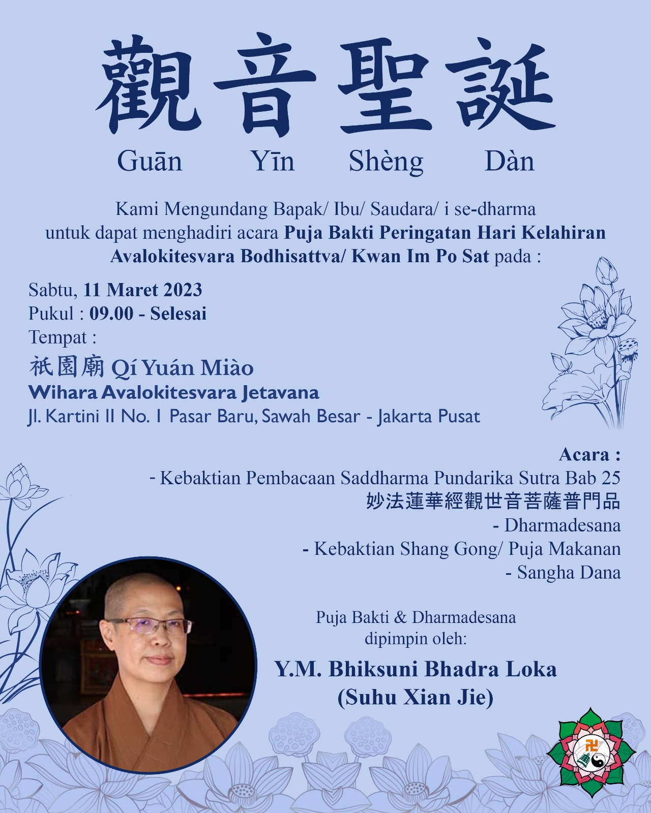 Kwan Im Sejit – PERKUMPULAN TRIDHARMA